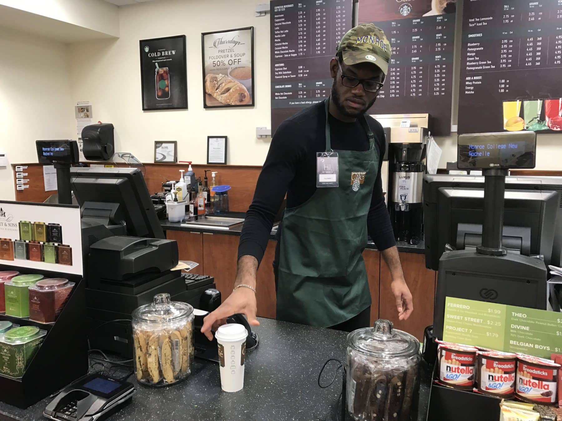 Monroe College Opens Barnes Noble Bookstore With Starbucks Coffee