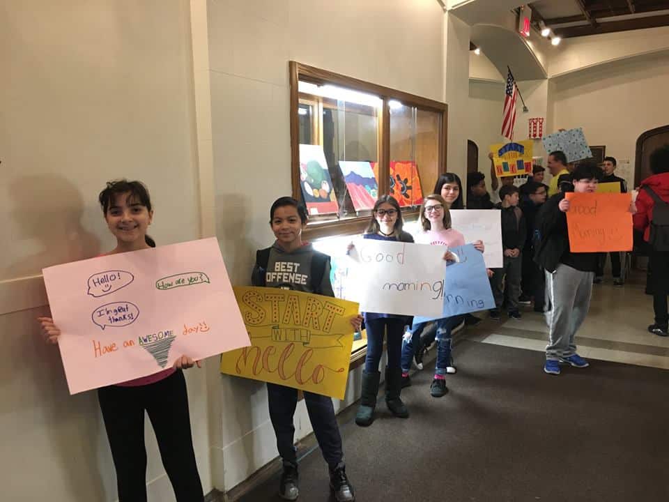 Hello week at Isaac E. Young Middle School - Talk of the Sound