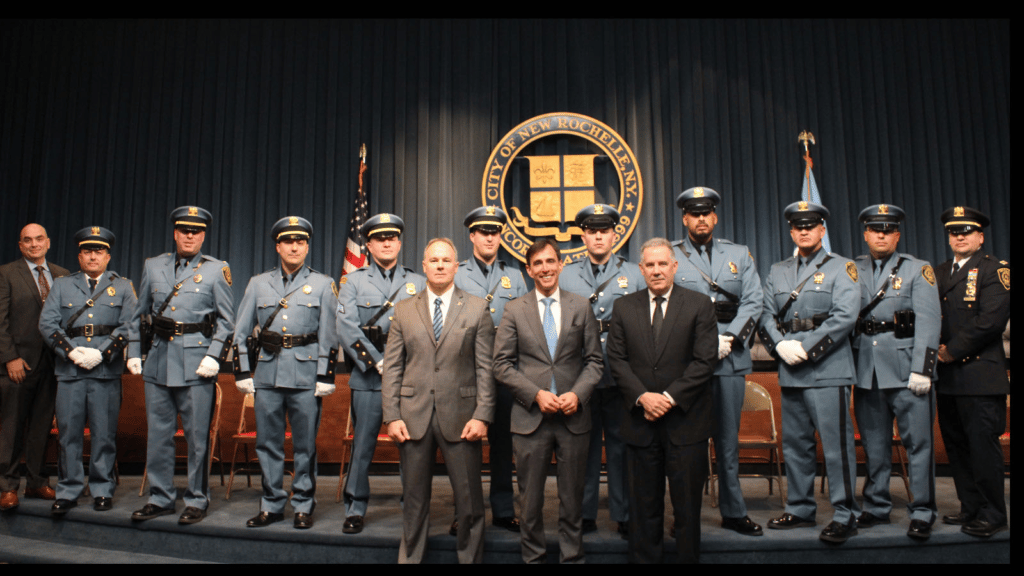 New Rochelle Police Department Promotes Nine Officers - Talk of the Sound