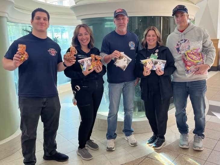 New Rochelle Firefighters’ Halloween Tradition Delights Hospital Kids ...